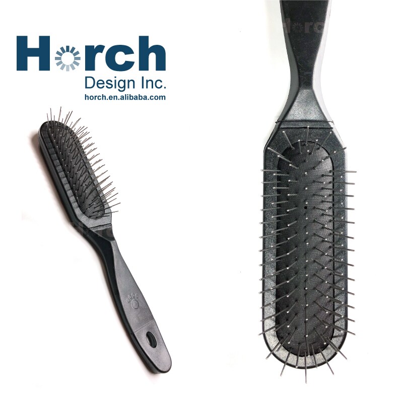 Patented safty rounded end pin 2 sides pin brush and bristle brush ...