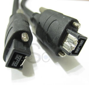 IEEE1394B 9 Pin Male to Male Screw Type Cable 3M length, Firewire ...
