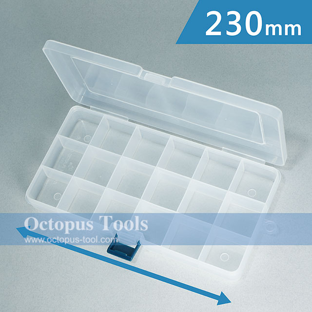 Plastic Storage Box (18 Compartments, 230 x 120 x 30 mm) | Taiwantrade.com