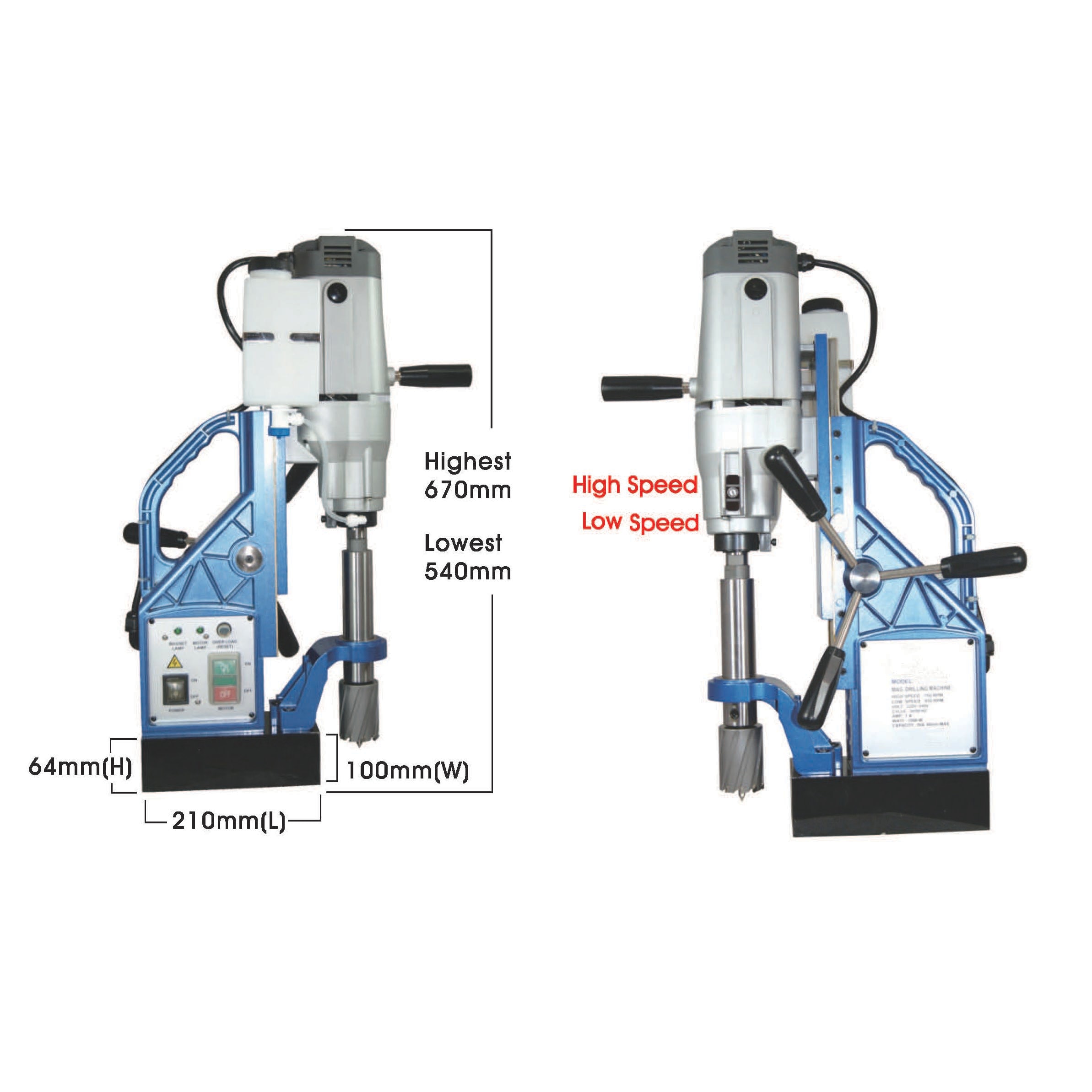 Portable Magnetic Base Drilling Machine | Taiwantrade.com