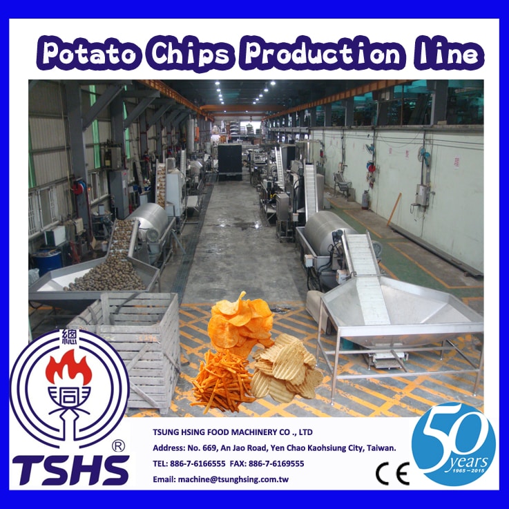 Top Quality Crispness Complete Overall Potato Crisp Factory Line ...