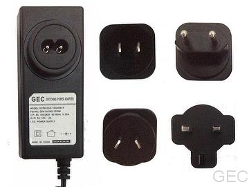 36W Interchangeable Plug Heads Power Adapter, adaptor, AC/DC adapter ...