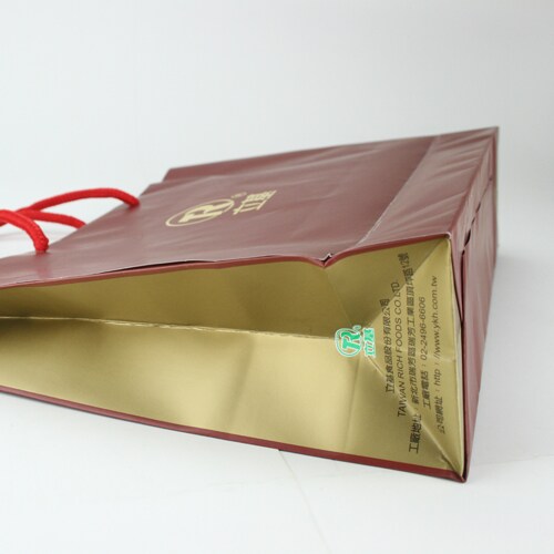 Made in Taiwan customized Chromolithography Hot Stamping paper bag ...