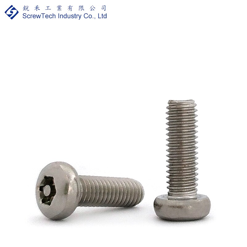 【ScrewTech】Pan Head, Six-Lobe Tamper, M5x15, Machine Screw, Anti-theft ...