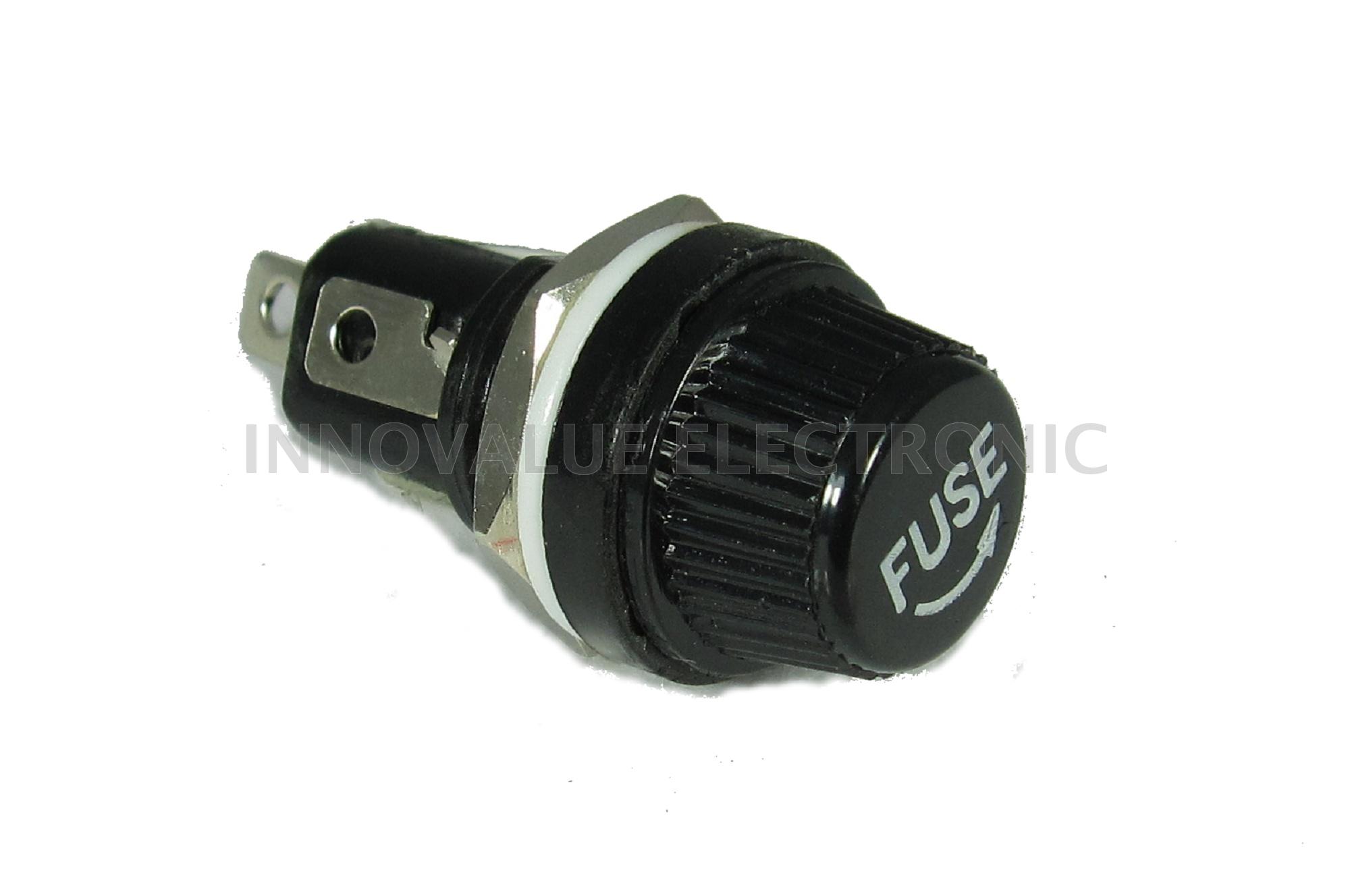 AUDIO JACK / FUSE HOLDER USING FUSE 5.2*20mm JACK GOLD PLATED | Taiwantrade