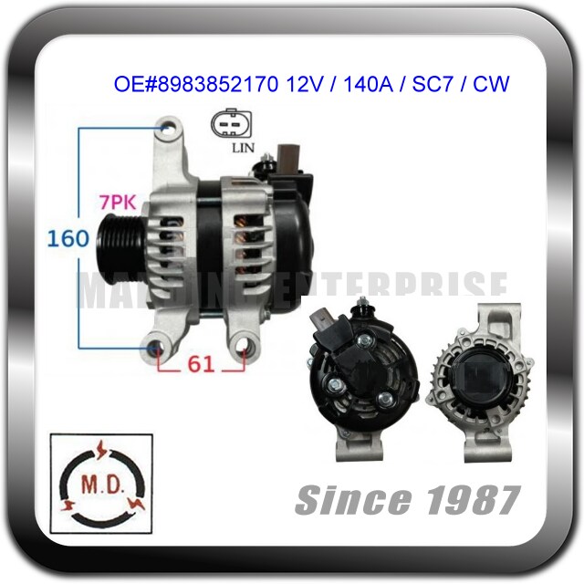 Durability & Reliability Alternator for Isuzu D-MAX | Taiwantrade