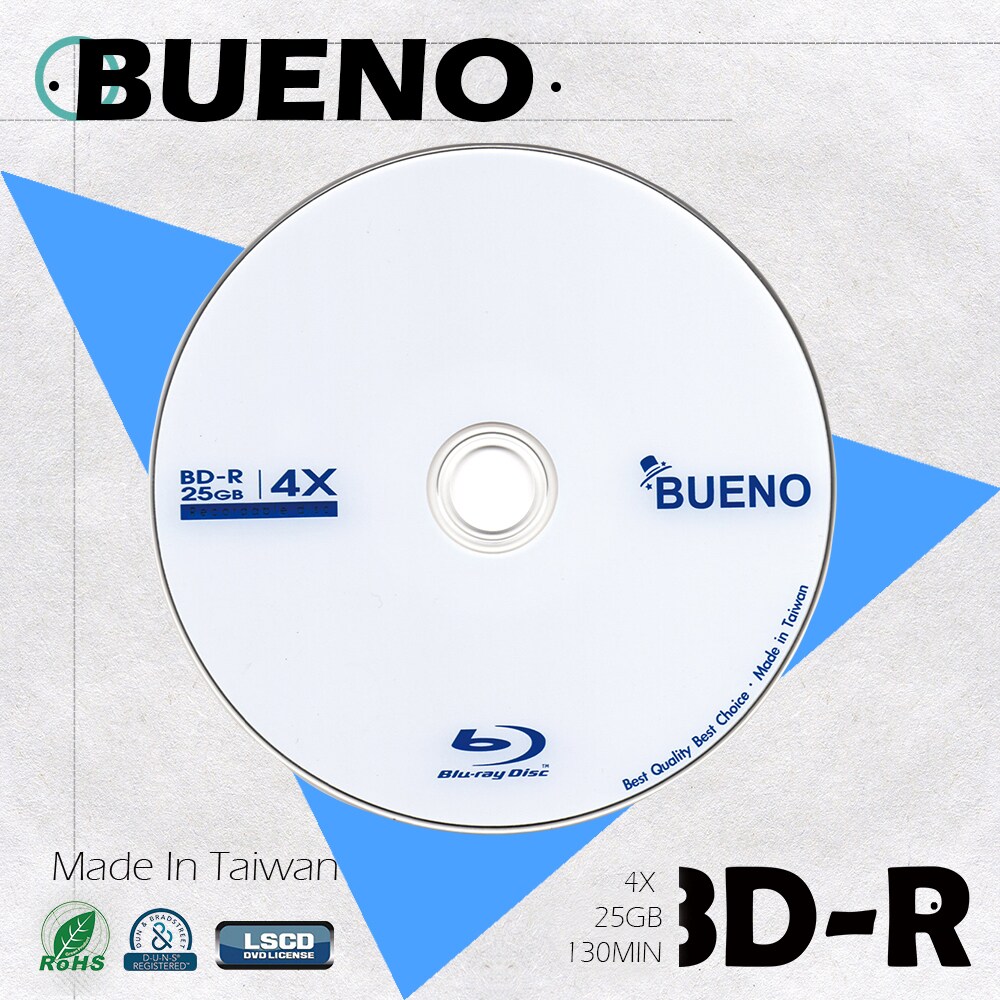 Bueno BD-R 25GB 4X Logo Discs | Taiwantrade
