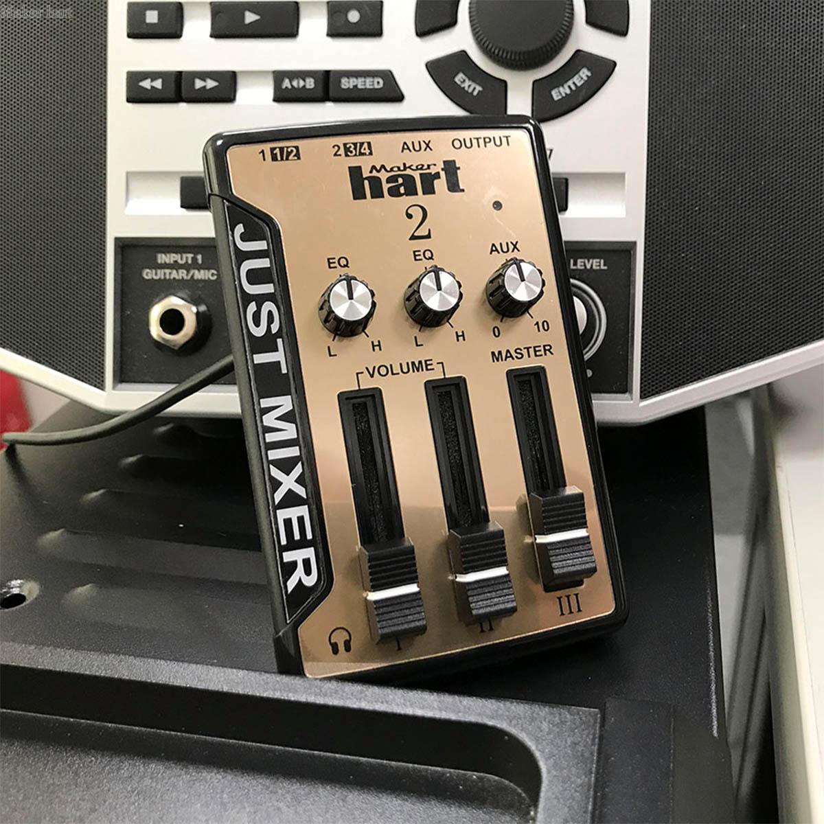 Maker Hart Mini Audio Mixer Just Mixer 2 GOLD 120V | Taiwantrade