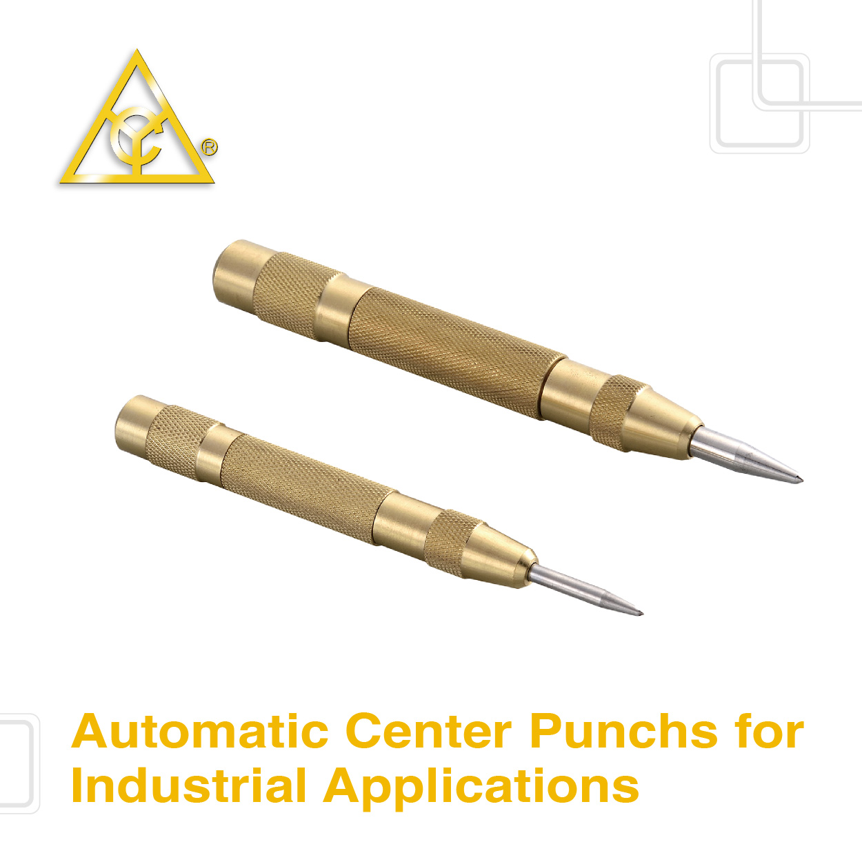 Automatic Center Punch, Brass Spring Loaded Center Hole Punch with ...