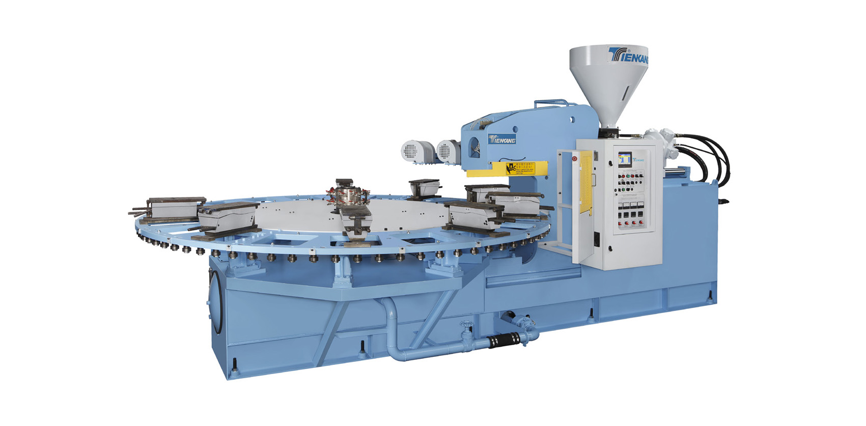 Rotary One-Color Sole/ Plastic shoe injection molding machine ...