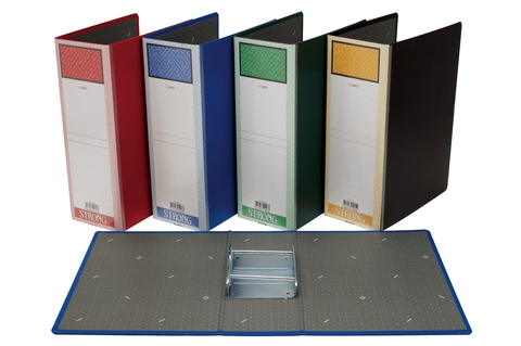 80 mm Pipe Type File, 2 Hole, Large Capacity, A4 Size, Red, Blue, Green ...