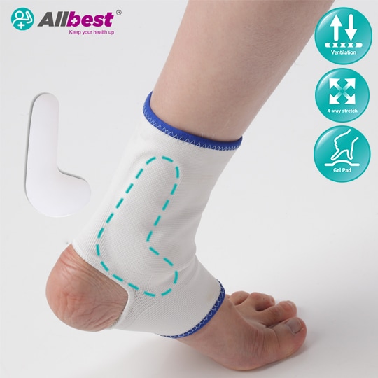 White Elastic Ankle Gel Pads | Taiwantrade