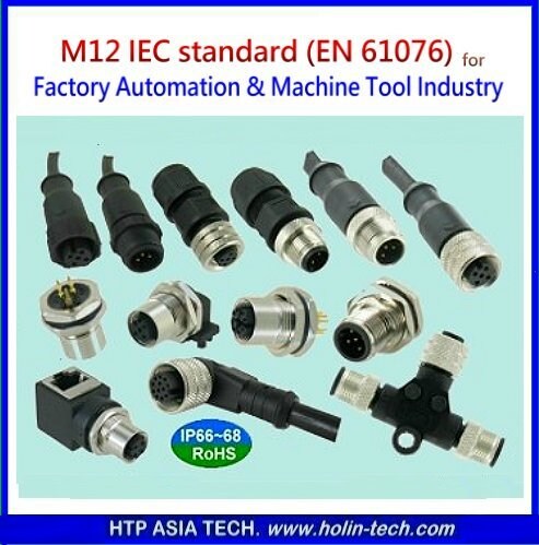 M12 Circular Connector for Actuator , Sensor and Distributors in ...