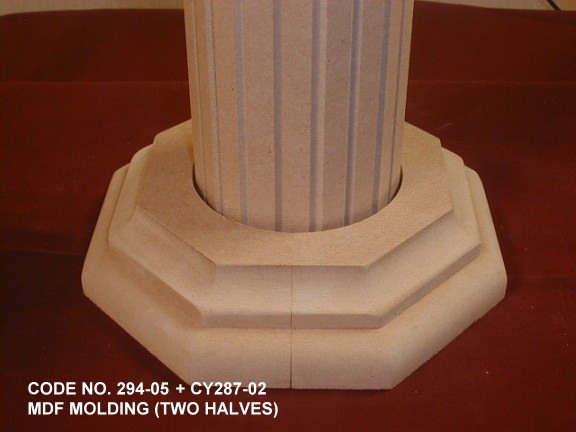 MDF board molding for pole/column cover and decoration, wooden ...