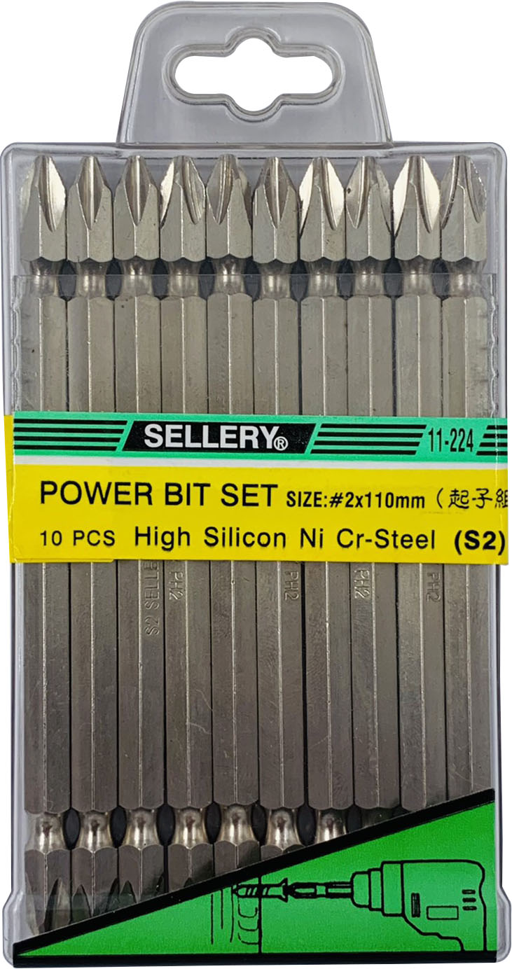 10PC DOUBLE END POWER BIT SET | Taiwantrade.com