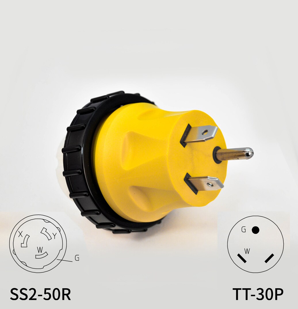 RV Adapter 30A TT-30P male plug to 50A SS2-50R | Taiwantrade.com
