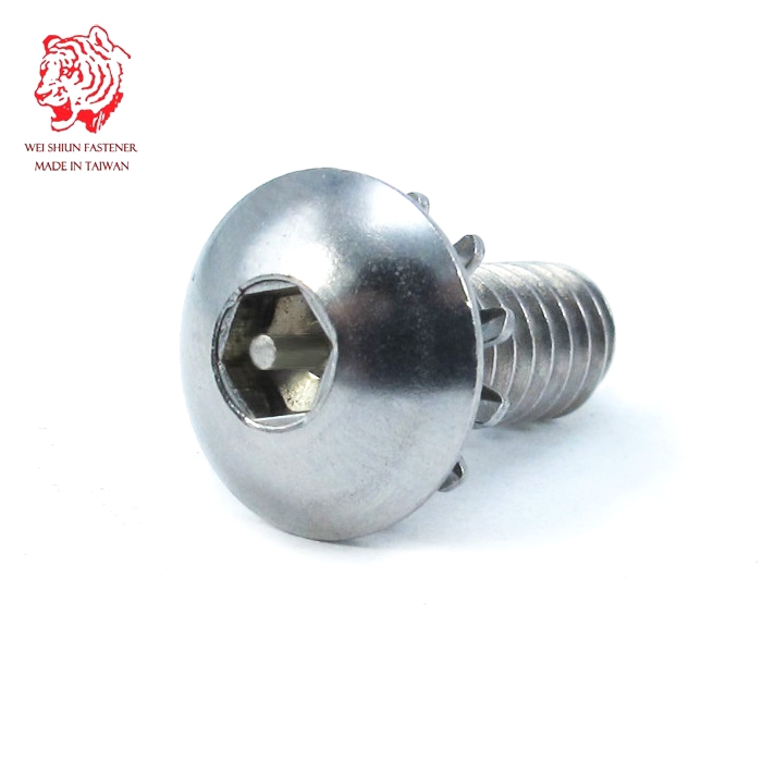 Safety Screw Tamper Proof SUS304 Hex with Pin SEMS Screw with Toothed ...