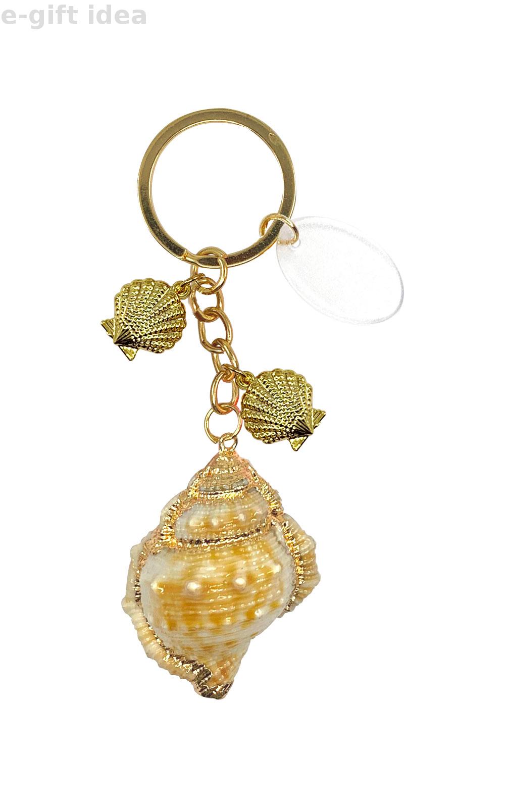 Sea Shell Gold Sea Shell Keychain | Taiwantrade.com