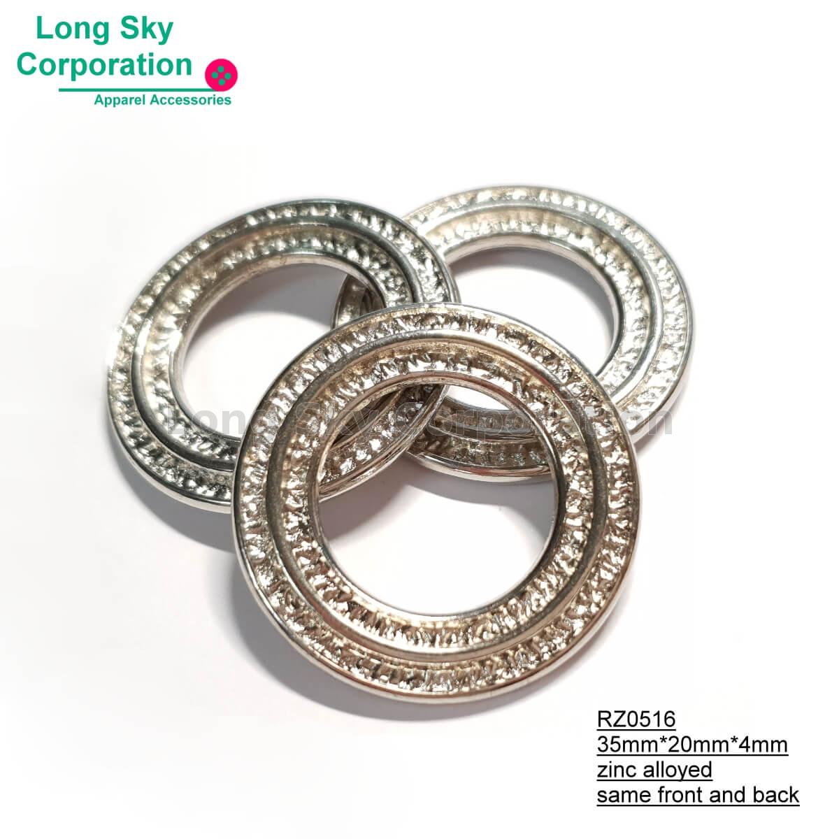 (RZ0516) 20mm inner fancy patten decorative metal round ring | Taiwantrade