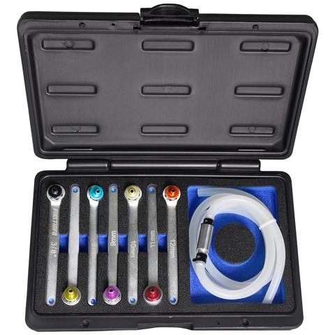 【FIRSTINFO】7,8,9,10,11,12 mm,3/8" Brake Bleeder Wrench with Check Valve ...