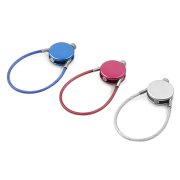 Key Chain Cable Ring With Lock Key Accessories | Taiwantrade.com
