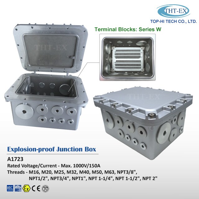 Explosion Proof Junction Box (Position & Quantity of Threaded Holes can ...