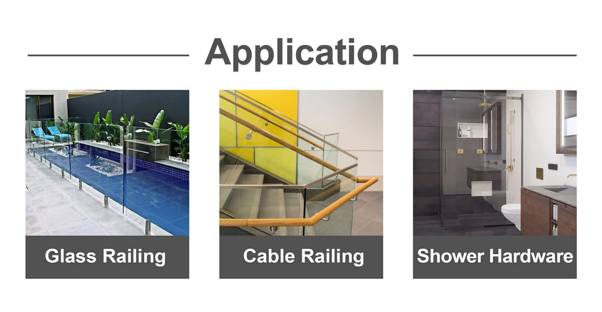 Round Tube Adjustable Handrail Support Saddle Stem Glass Railing ...