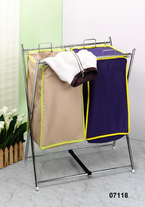 Double T/C laundry bag stand | Taiwantrade.com