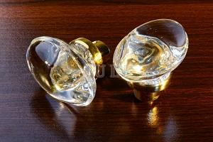Oval Crystal Clear Glass Door Knob | Taiwantrade