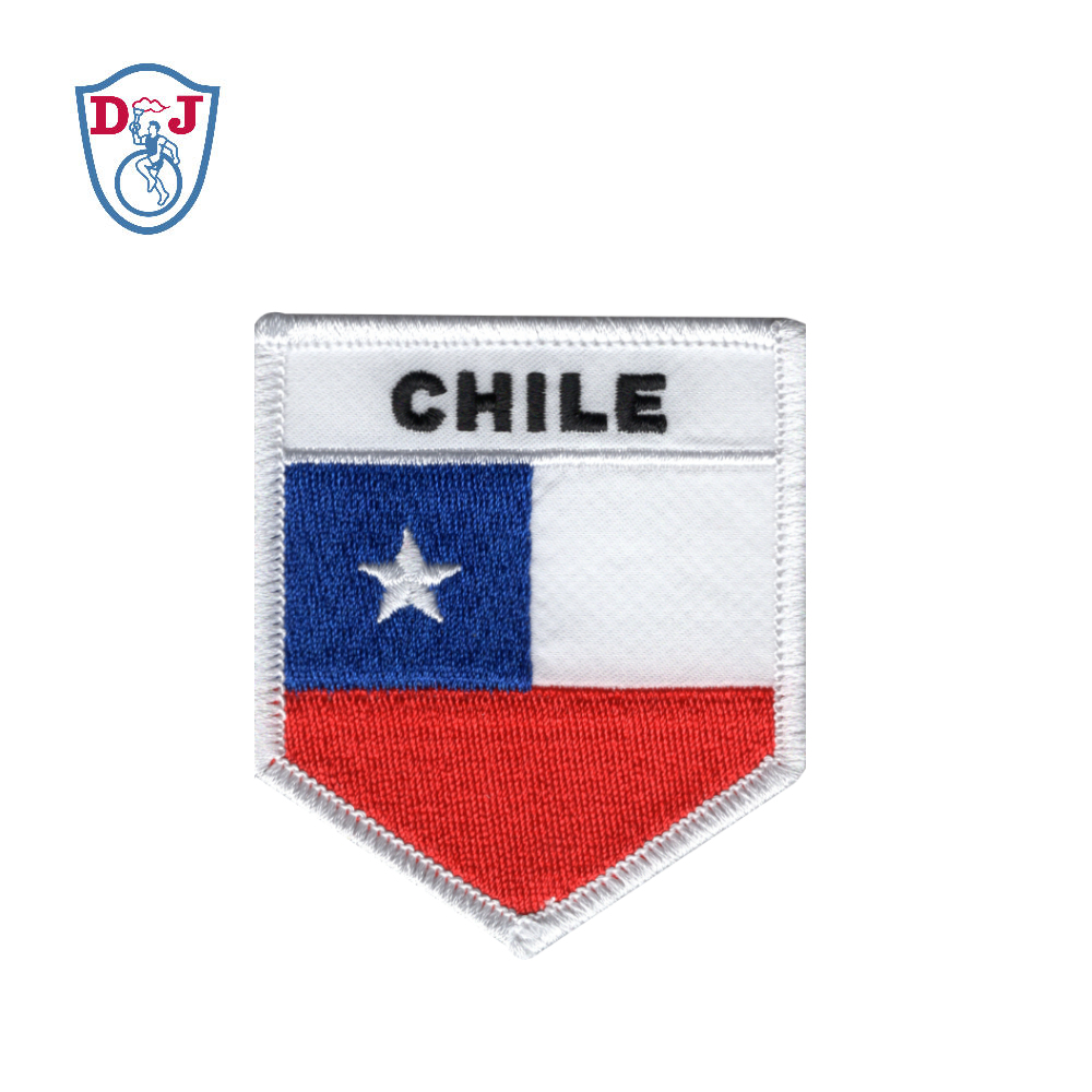 Recycled Embroidery Patch National Flag Chile Patch | Taiwantrade