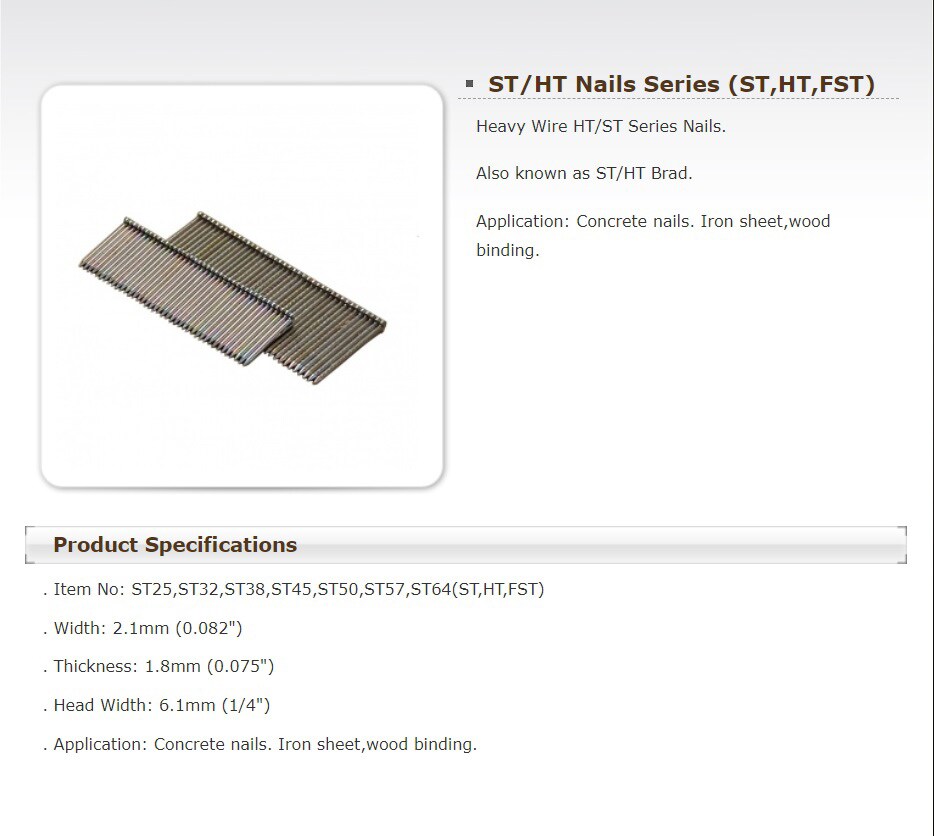 Nails & Staples | Taiwantrade