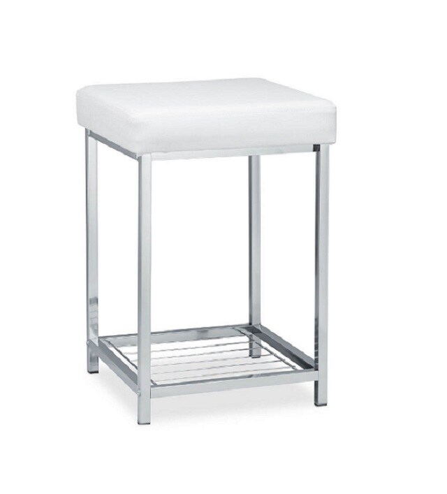 Square White Vanity Stool | Taiwantrade