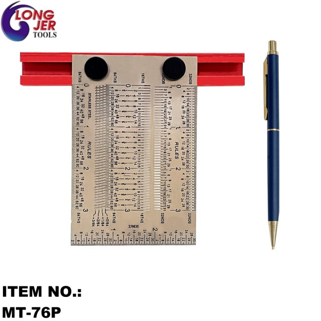 Precision Marking T-Ruler and Stainless Steel Bend Ruler Woodworking Ruler