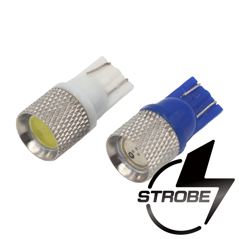 Strobe LED Bulb 1 COB LED - 194 Miniature Wedge Base - Indicator ...