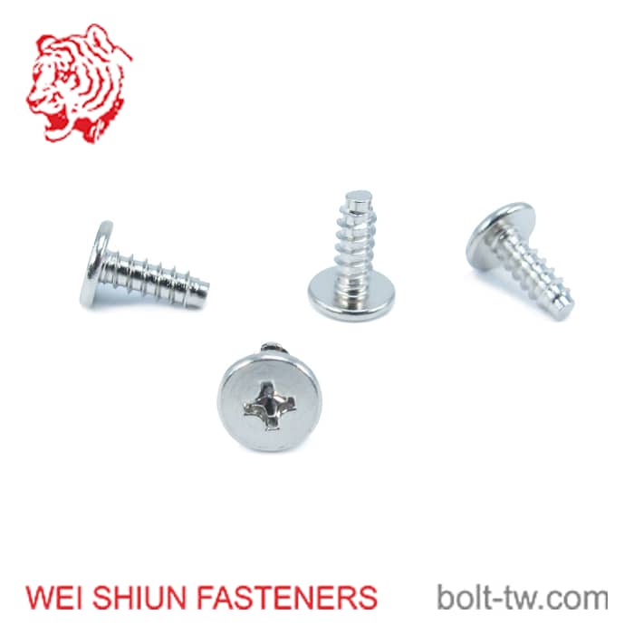 Miniature self tapping screw type b dog point nickle plated steel and ...