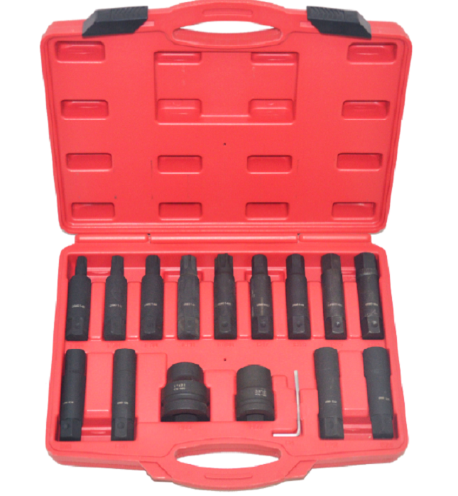 16pcs 3/4"&1" Impact Interchangeable Bit Socket Set | Taiwantrade