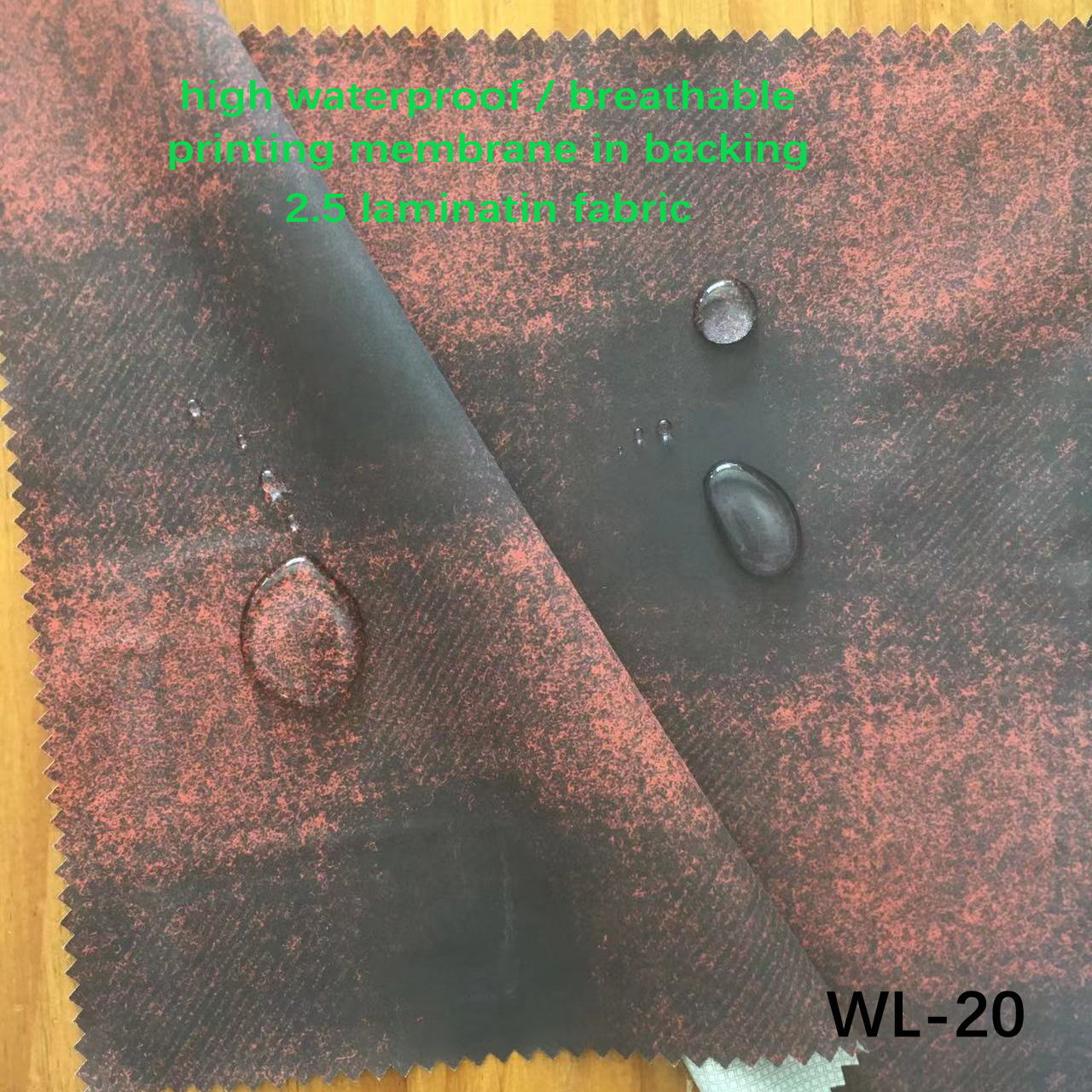 F2L-6052 high waterproof / breathable 2 layer fabric bonding with TPU ...