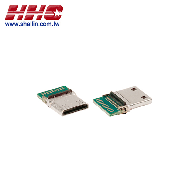 Mini HDMI plug, 19 pins, RoHS Directive-compliant | Taiwantrade
