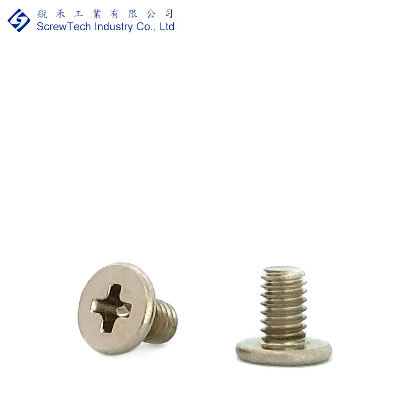 【ScrewTech】I Head, Phillips, M2.5x4, Machine Screw, Nickel Plated ...