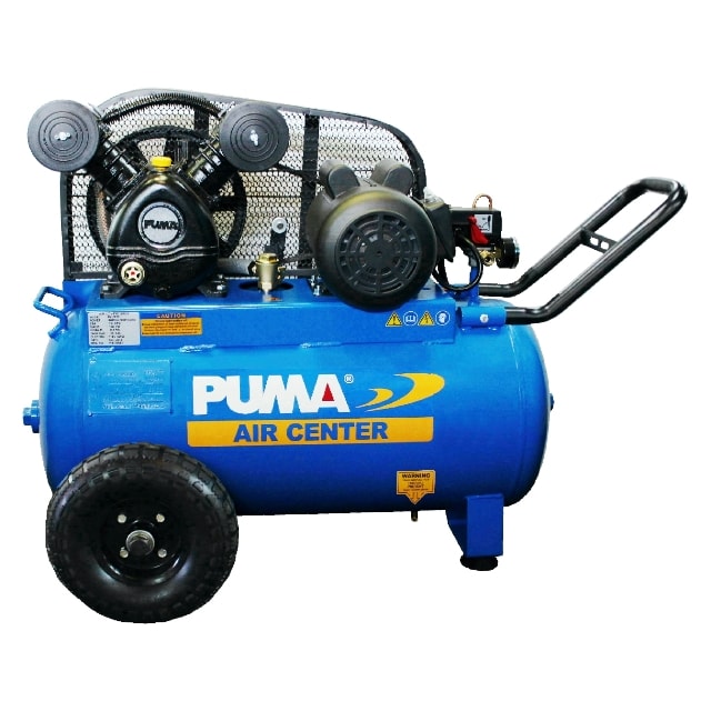 PUMA Oil-lube Single Stage 2 HP, 20 Gallon, Belt Drive Portable Air ...