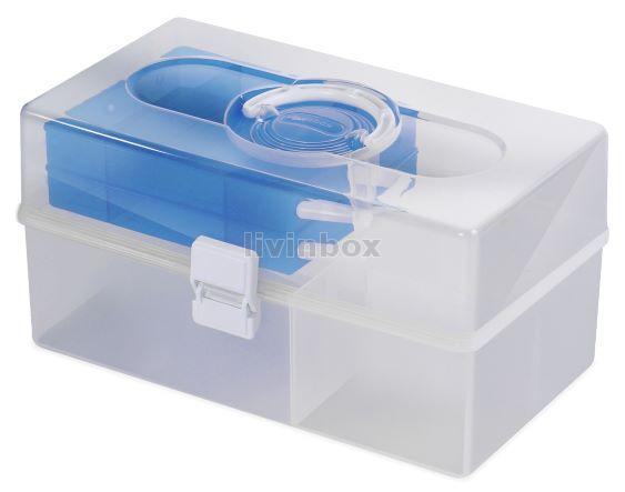 livinbox® Portable Case Hobby Crafting Organizer Plastic Tool Box ...