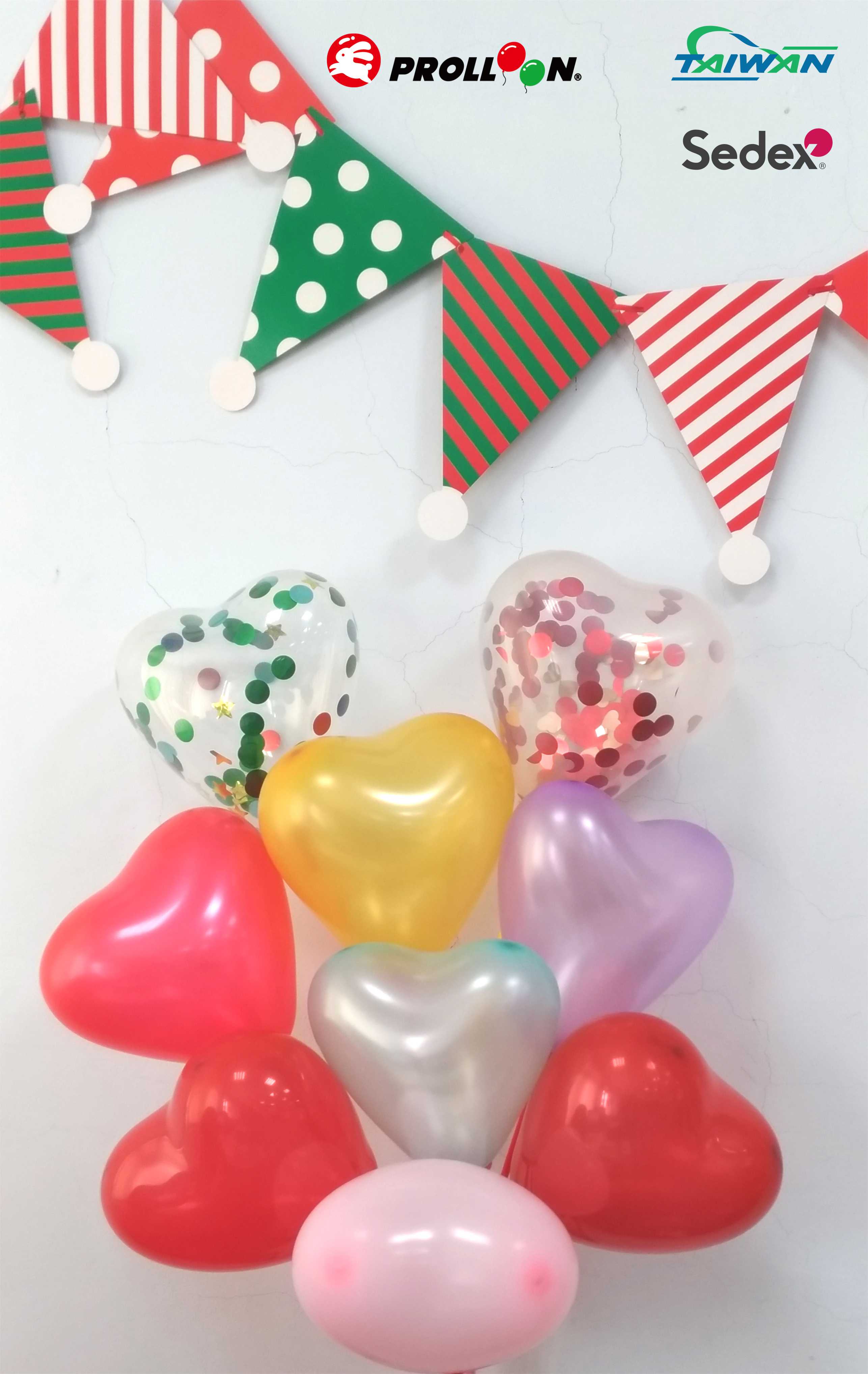 Small heart balloons mixed colors | Taiwantrade