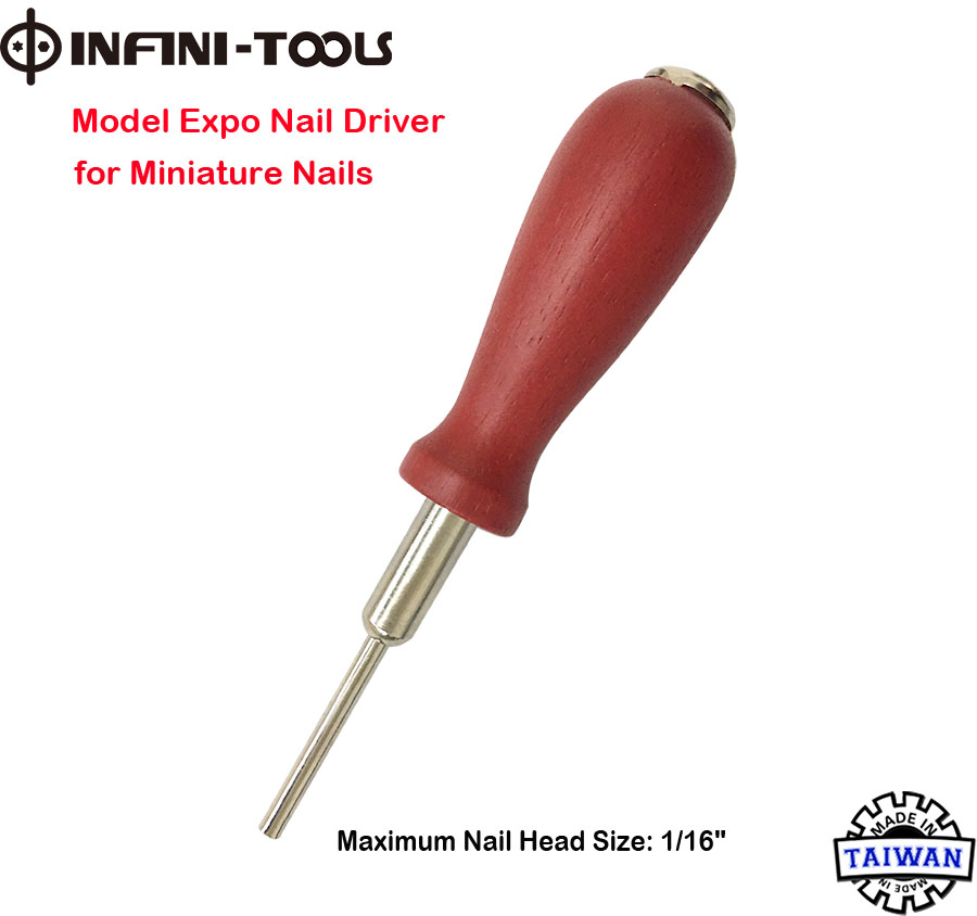 Model Expo, Miniature Nails / Brads, Holder, Driver, Setter, Modeling ...