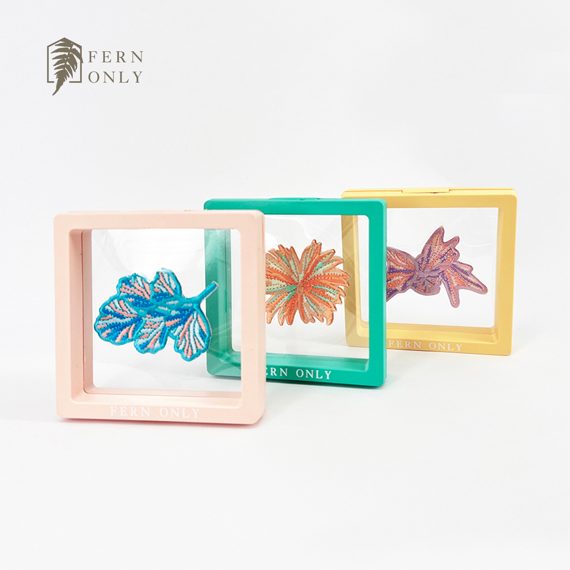 Fern Embroidery Badge Pin | Taiwantrade.com