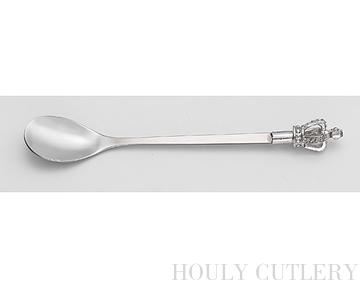 Stainless Steel Dessert Spoon w/ Royal Crown Shaped Handle Tip ...