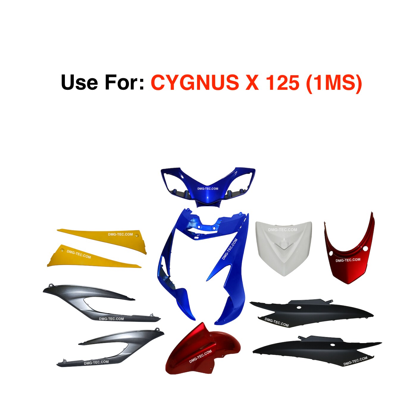 Plastic Fairing Kit Use For YAMAHA CYGNUS X 125 1MS - DMG | Taiwantrade