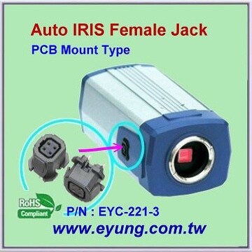 Auto IRIS Jack, IRIS Female Connector , | Taiwantrade.com