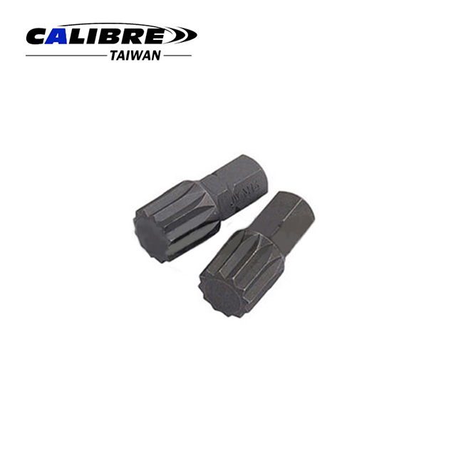 CALIBRE Power Tools 2pc M14 x 30mmL 12 Point Triple Square Spline Bit ...