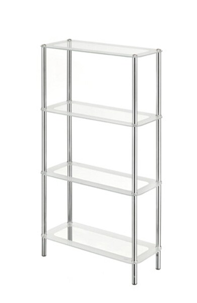 4 Tier Rack /Frosted Glass, Glass Shelf Rack, | Taiwantrade