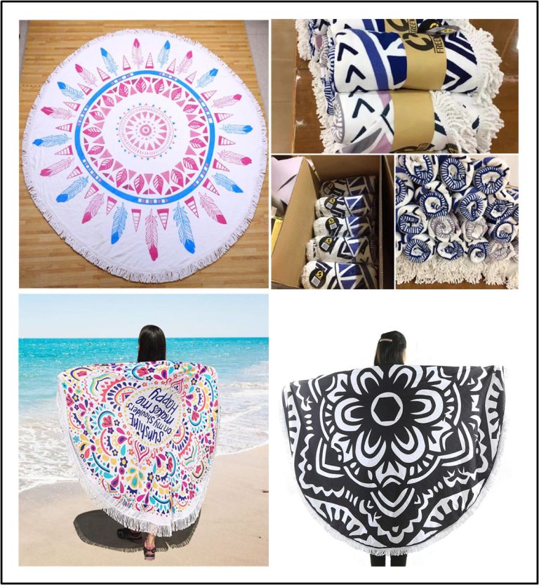 Microfiber Round Beach Towels | Taiwantrade